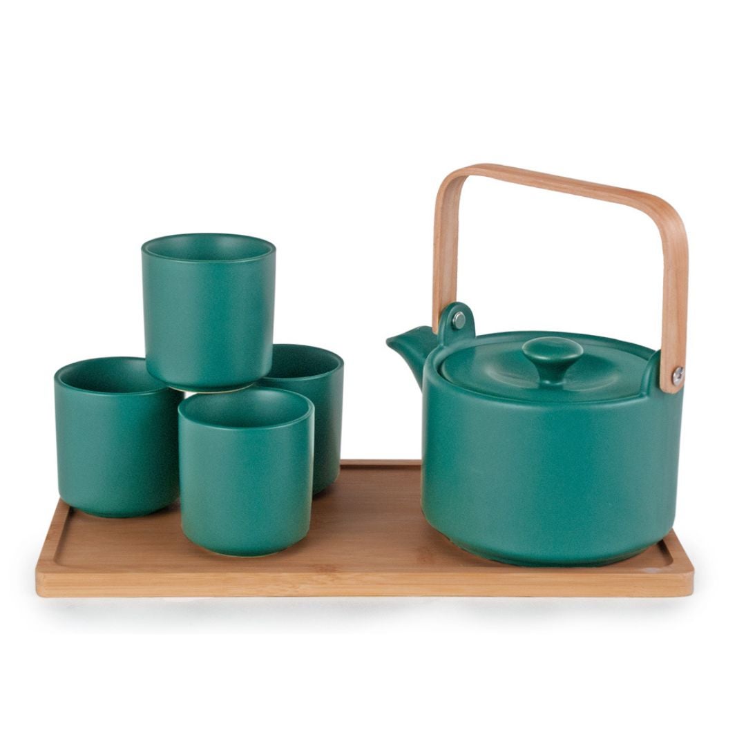 Matte Tea Set with Tray | Cup of Communitea
